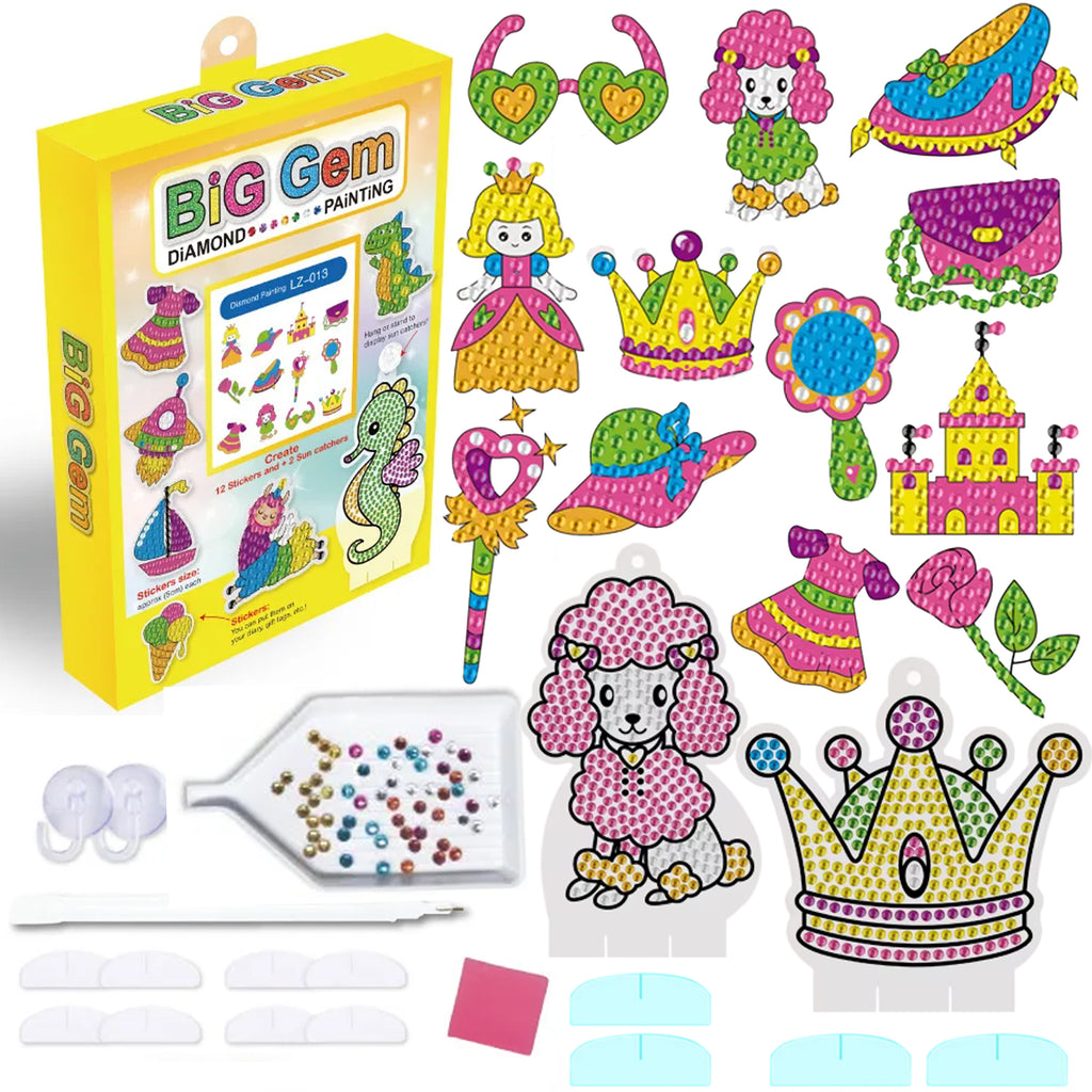 Diamond Embroidery Diamond Stickers 5D Mosaic Sticks for Children Set ...