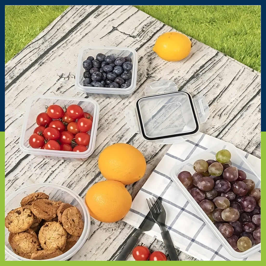 144 x set of 12 pcs. LUNCHBOX LUNCH BOX FOOD BOXES PLASTIC CONTAINERS ...